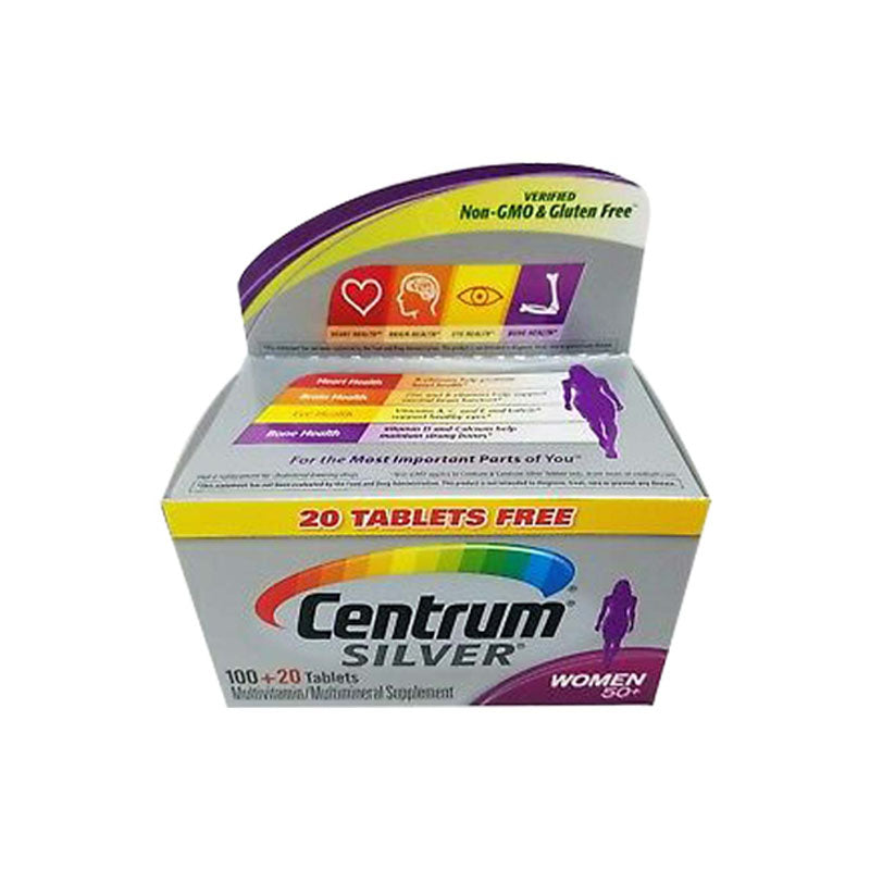 CENTRUM TAB SILVER WOMEN 50 PLUS 120 Tabs – The Whitening